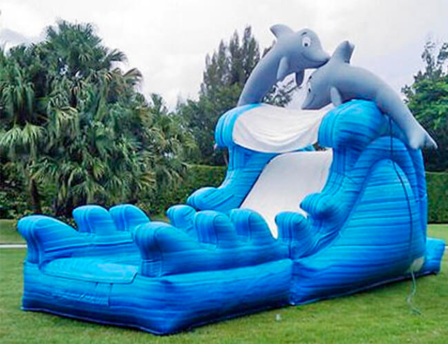 Dolphin Water Slide - Miami Party Rentals